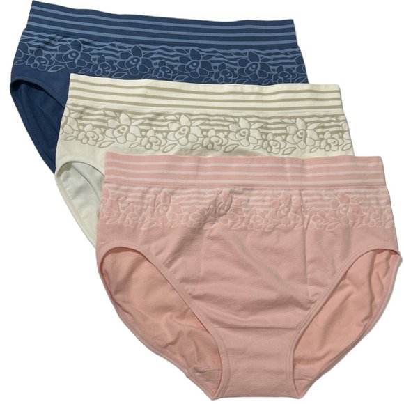 Breezies | Intimates & Sleepwear | Breezies Set Of 3 Floral Stripe ...
